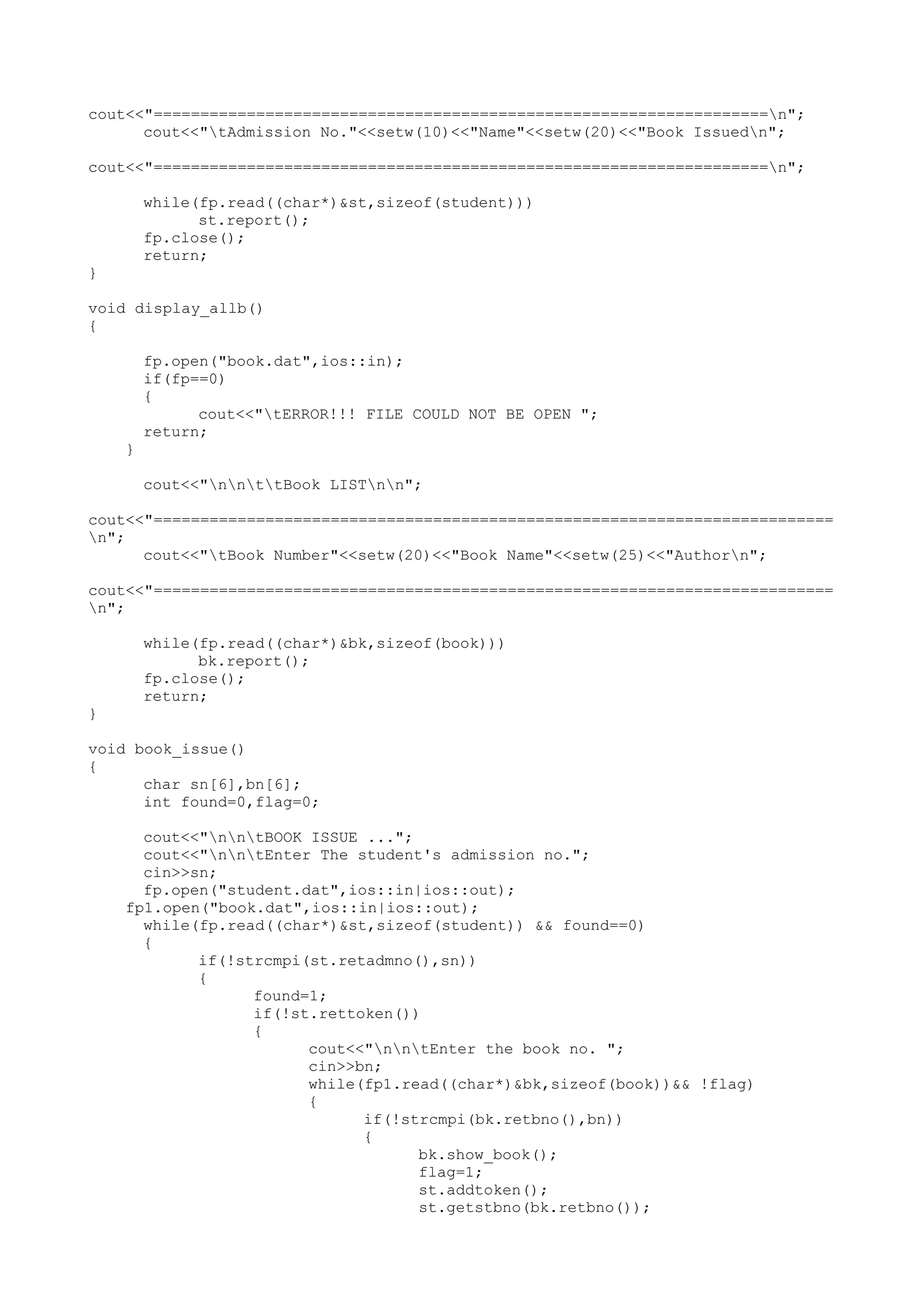 Library management system code | PDF