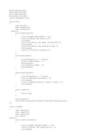 Library management system code | PDF