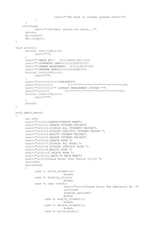 Library management system code | PDF
