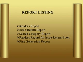 Library management system | PPTX