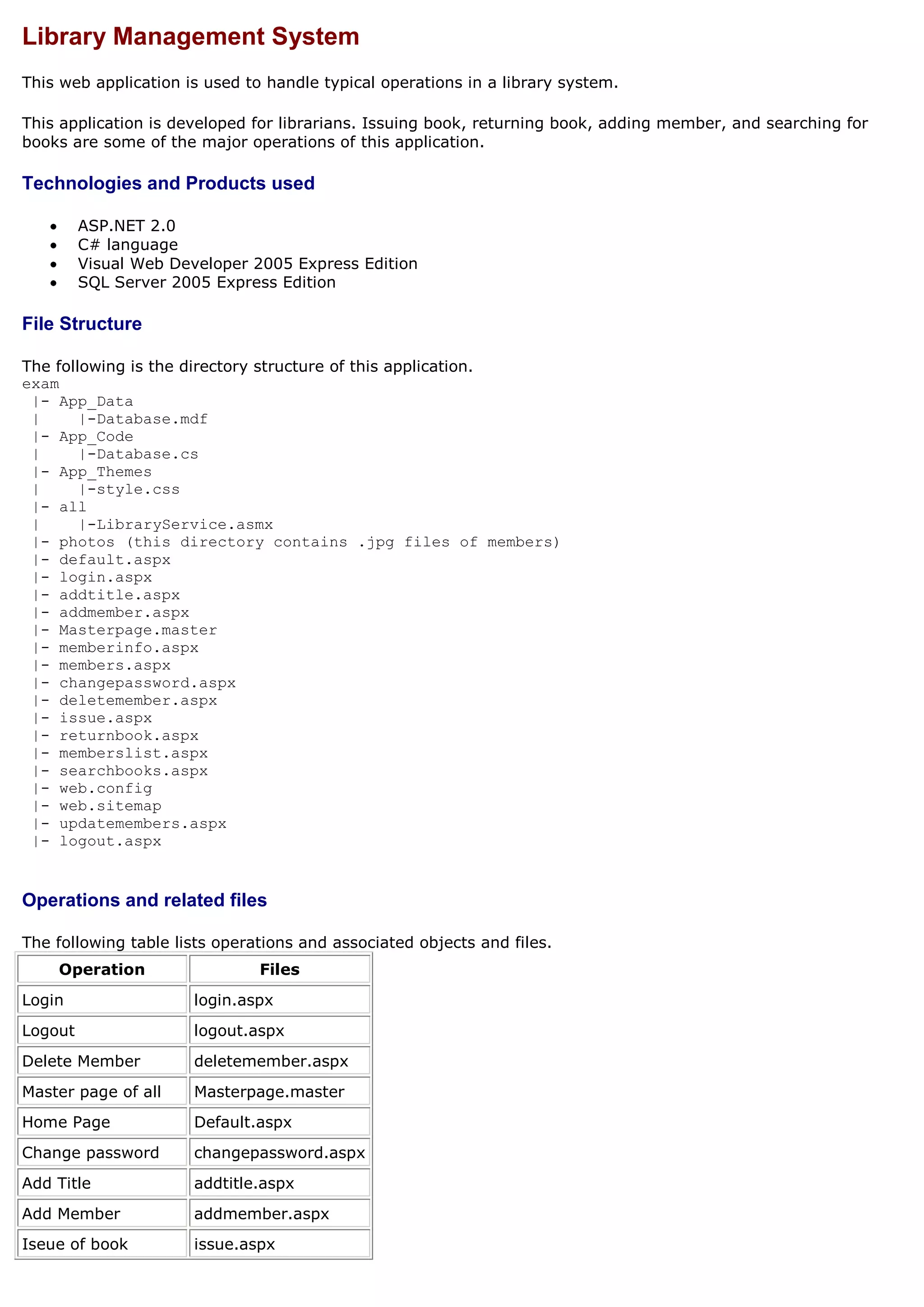 Library management system | DOCX