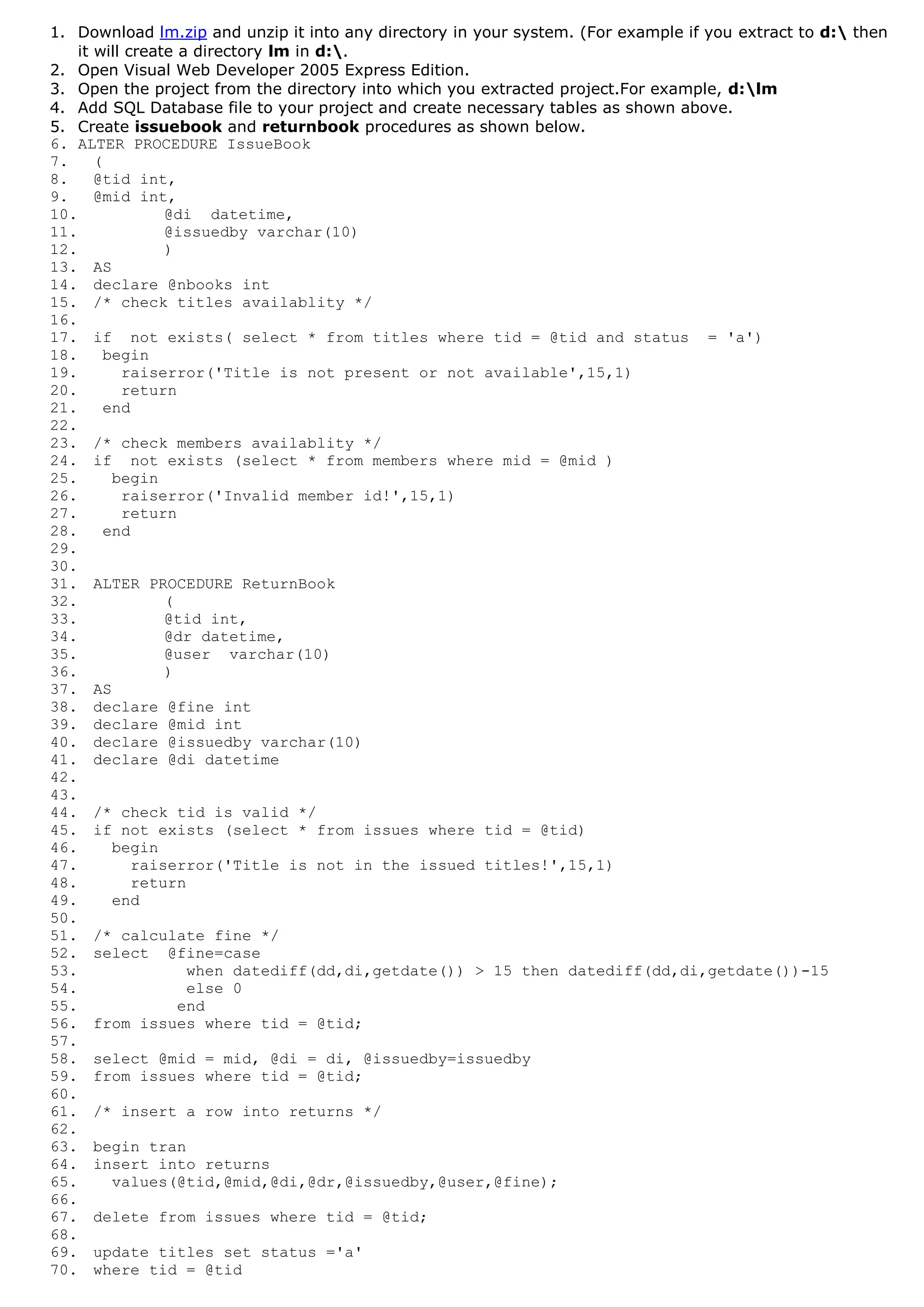 Library management system | DOCX