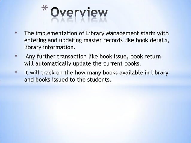 Library management system | PPTX