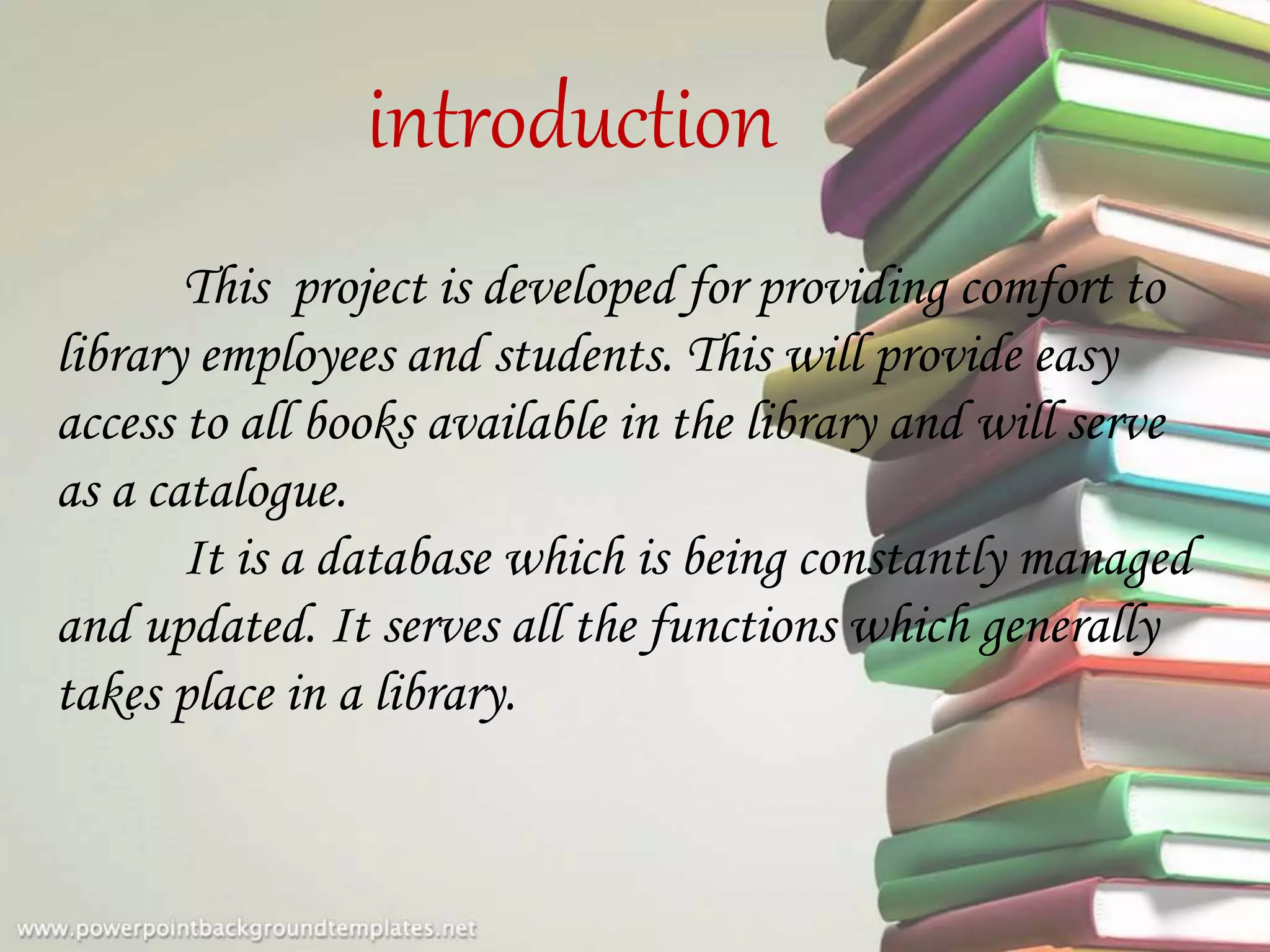 Library Management System | PPT