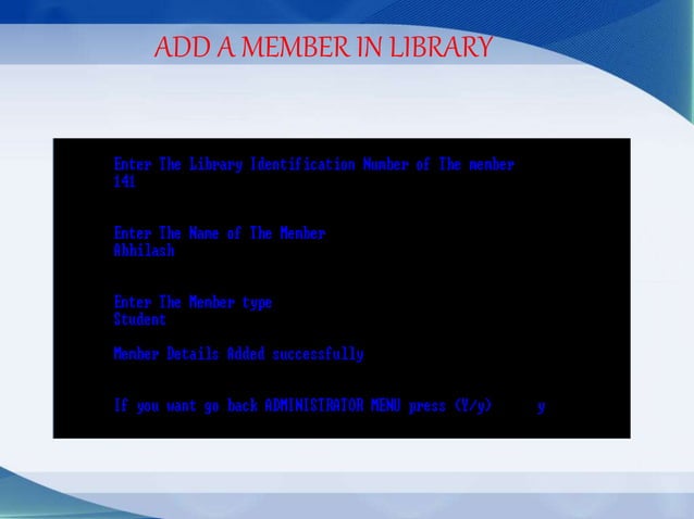 Library Management System | PPT