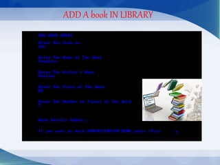Library Management System | PPTX
