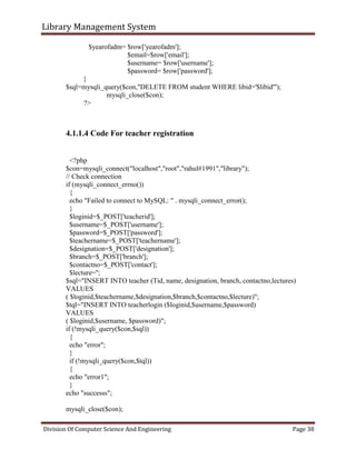 Library management system | PDF