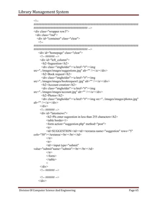 Library management system | PDF