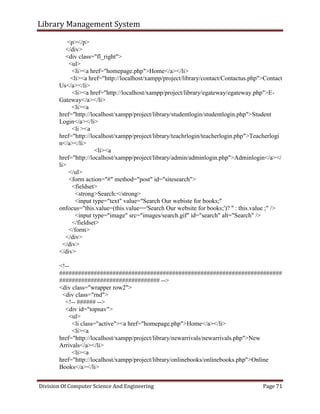 Library management system | PDF