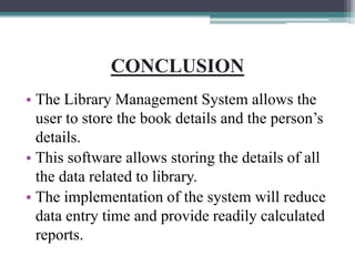 Library management system | PPTX