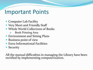 Library management system basic points | PPT