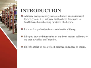 Library management system | PPTX