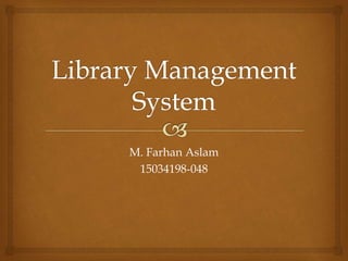 Library management system | PPTX