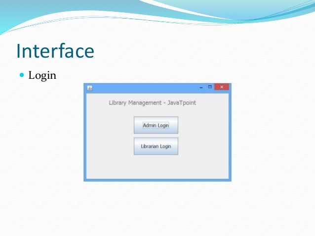 Library management system