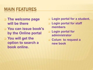 Library management system | PPTX | Operating Systems | Computer ...