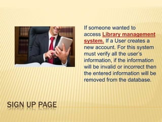 Library management system | PPTX | Operating Systems | Computer ...