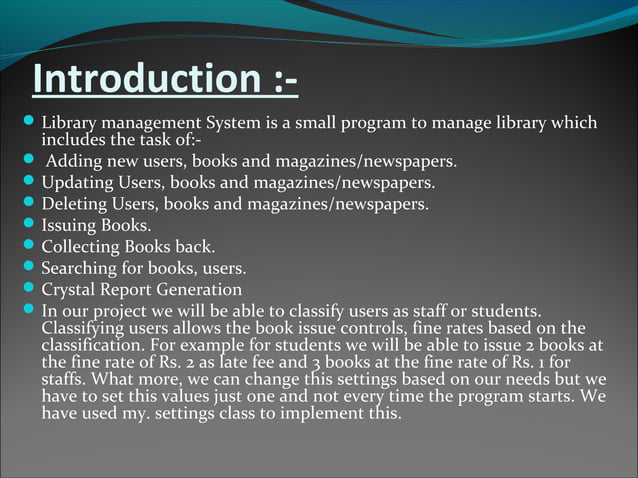 Library Management System | PPT