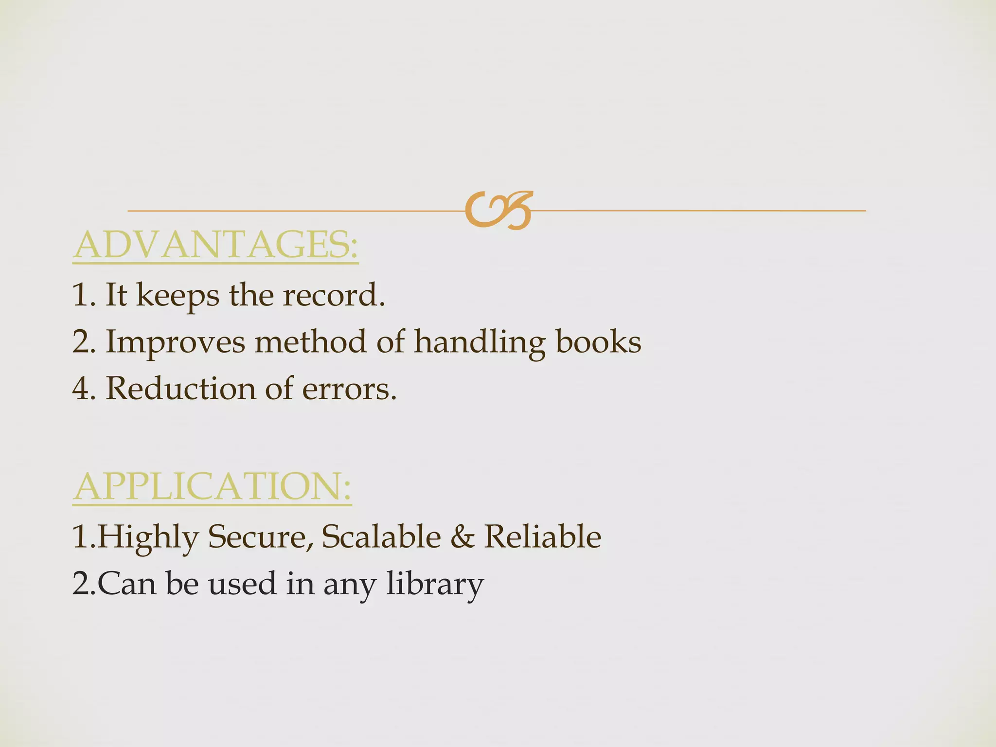 LIBRARY MANAGEMENT SYSTEM ppt.pptx | Operating Systems | Computer Software and Applications