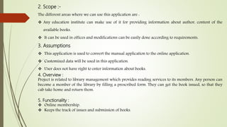Library management system project | PPTX