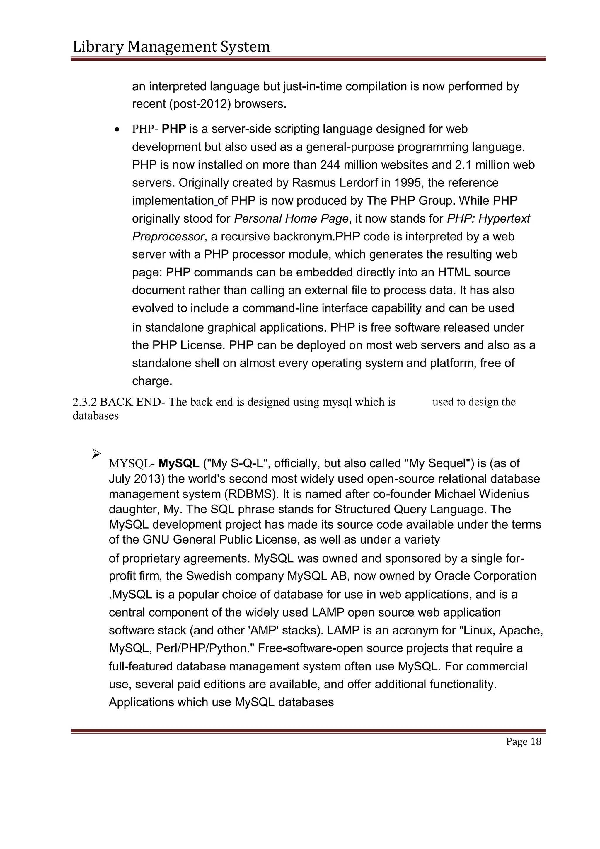 Library_management_system_project_report.pdf | Operating Systems | Computer Software and ...