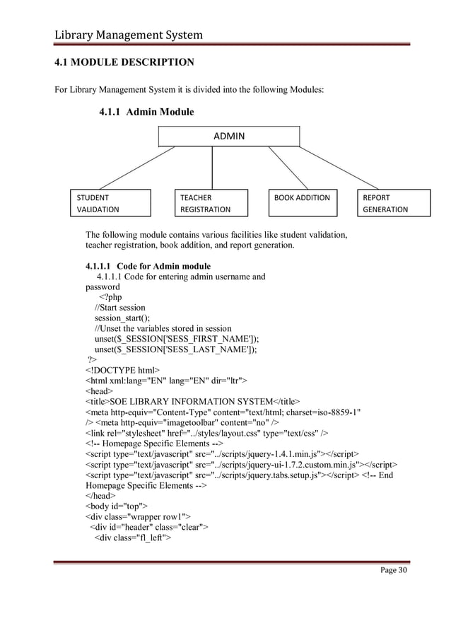 Library_management_system_project_report.pdf | Operating Systems | Computer Software and ...