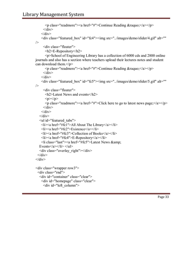 Library_management_system_project_report.pdf | Operating Systems | Computer Software and ...
