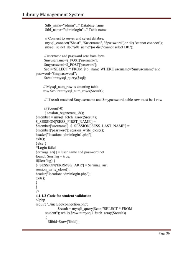 Library_management_system_project_report.pdf | Operating Systems | Computer Software and ...