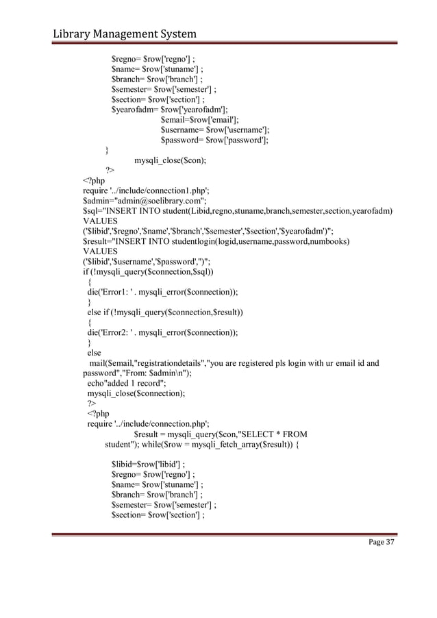 Library_management_system_project_report.pdf | Operating Systems | Computer Software and ...