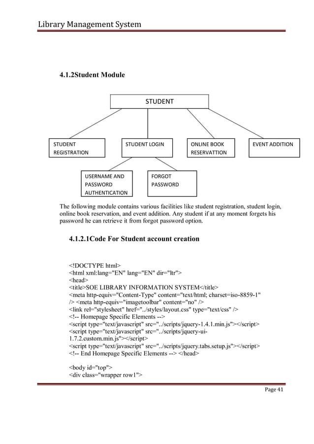 Library_management_system_project_report.pdf | Operating Systems | Computer Software and ...