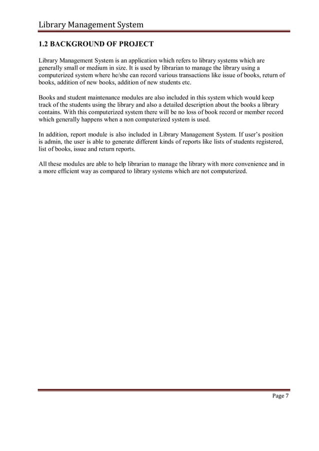 Library_management_system_project_report.pdf | Operating Systems | Computer Software and ...