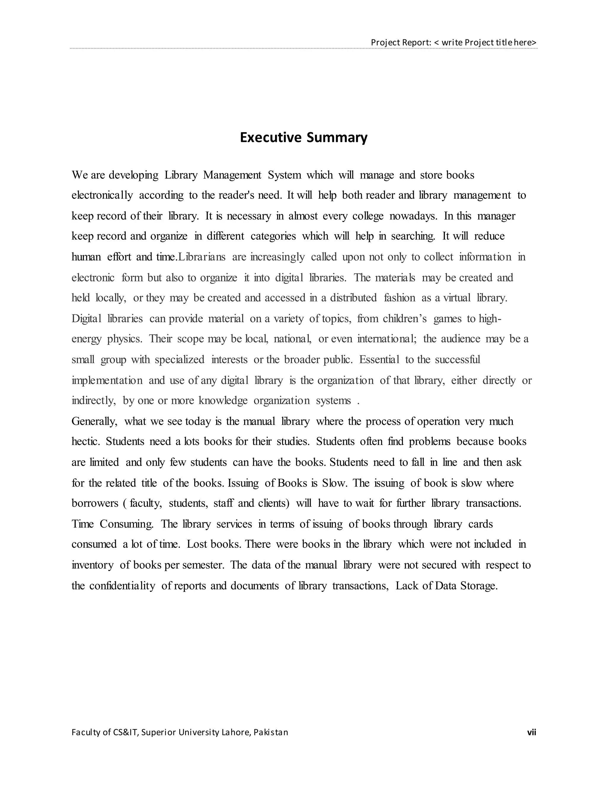 Library management system se project | DOCX