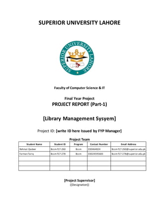 Library management system se project | DOCX