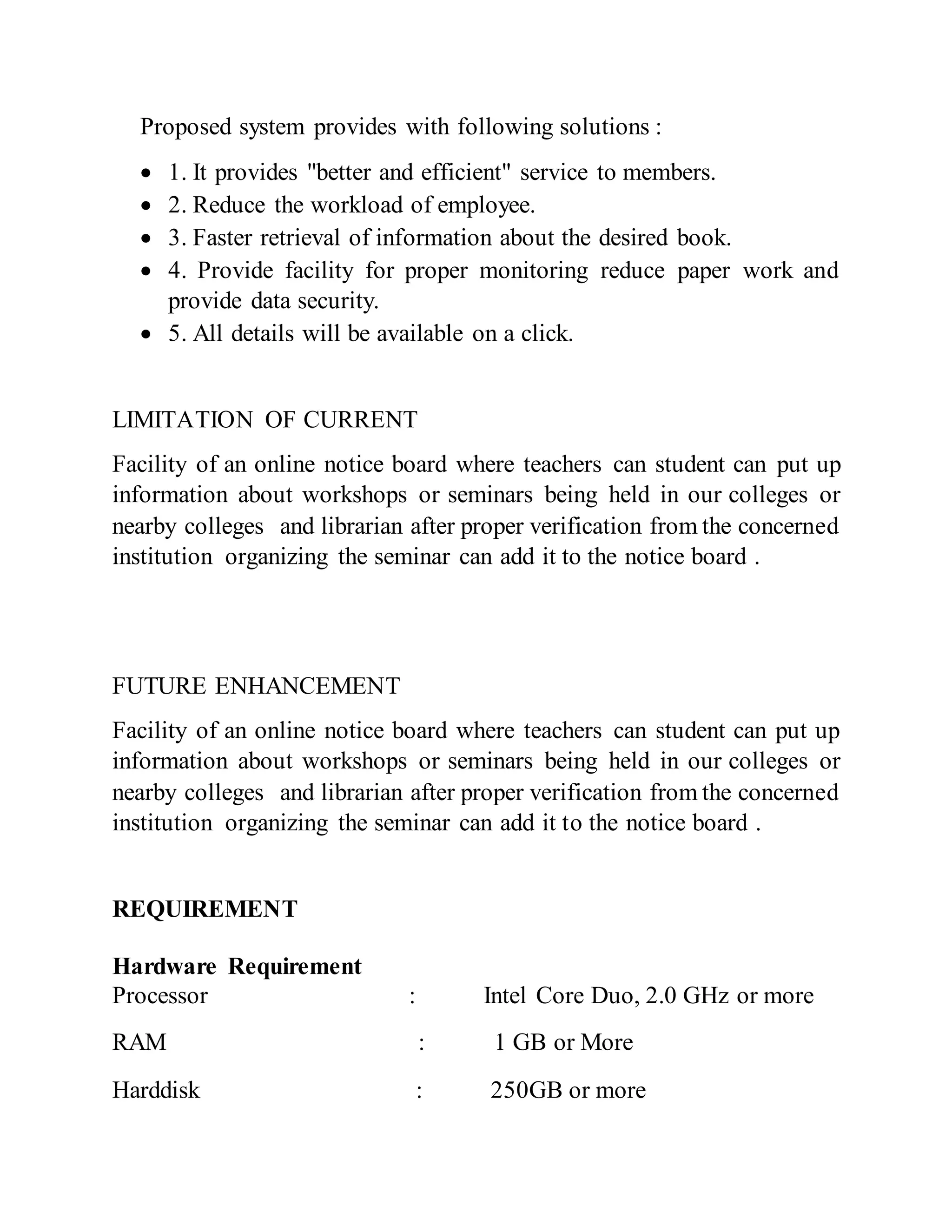 Library management system synopsis | DOCX