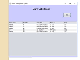 Library management system using java technology | PPT