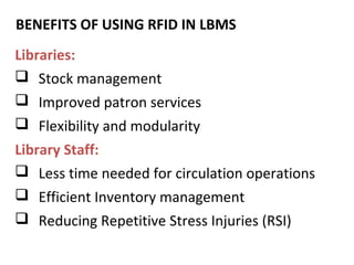 Library management system using rfid | PPT
