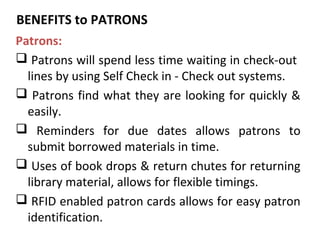 Library management system using rfid | PPT