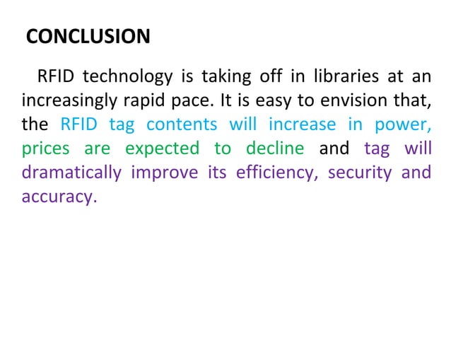 Library management system using rfid | PPT | Technology & Computing