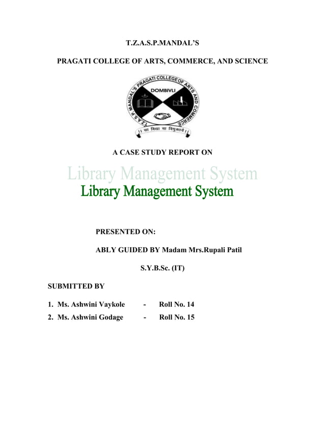 Library management sytem | DOCX