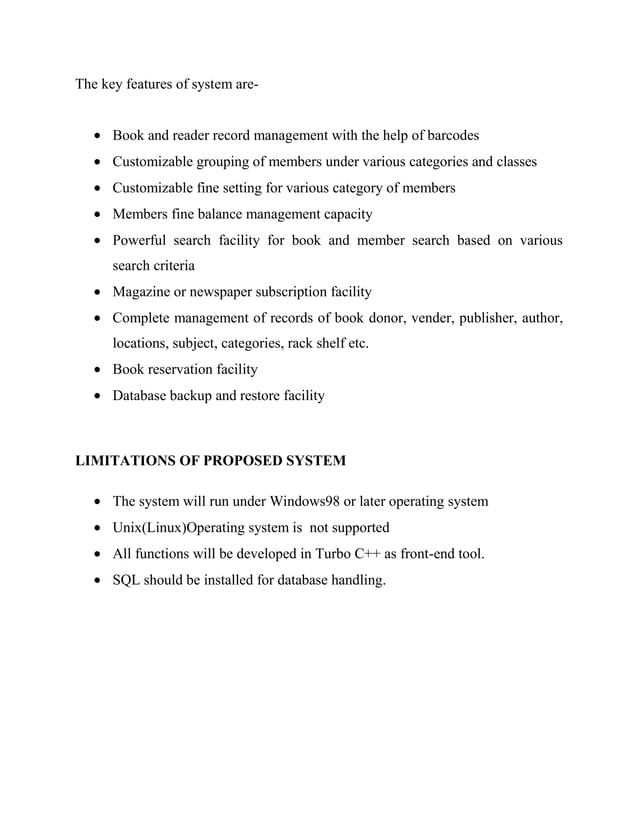 Library management sytem | DOCX
