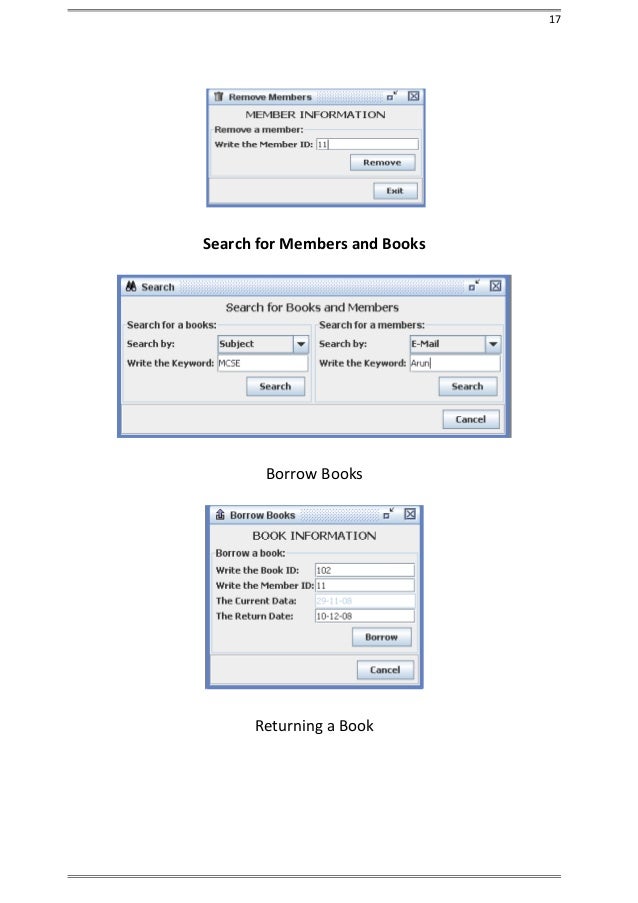 Library mangement system project srs documentation