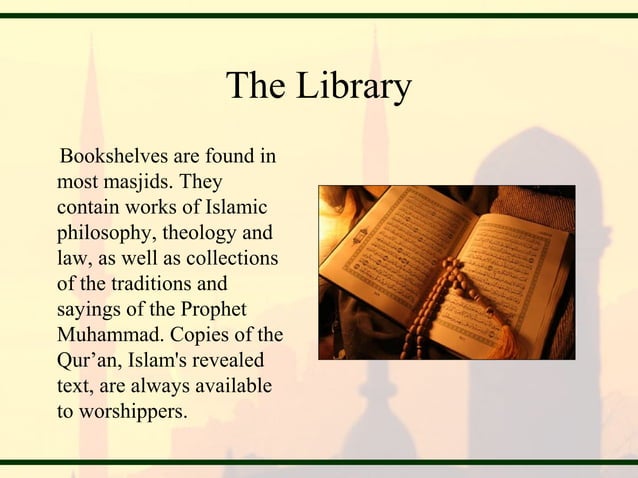 Library masjid | PPT