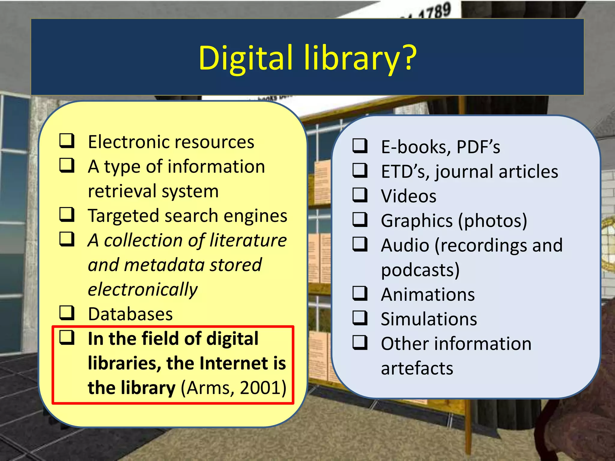 Creating digital libraries in support of learning communities using ...