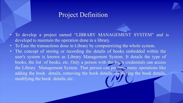 Library Management System Using C . PPTX | PPTX | Operating Systems ...