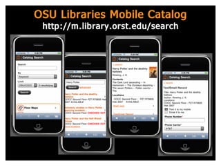 library/mobile: Developing Mobile Catalogs | PDF
