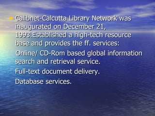 Library networking in india for resources sharing | PPT