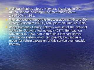 Library networking in india for resources sharing | PPT