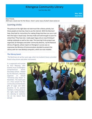 Library news letter Kitengesa Uganda June 2024 | PDF