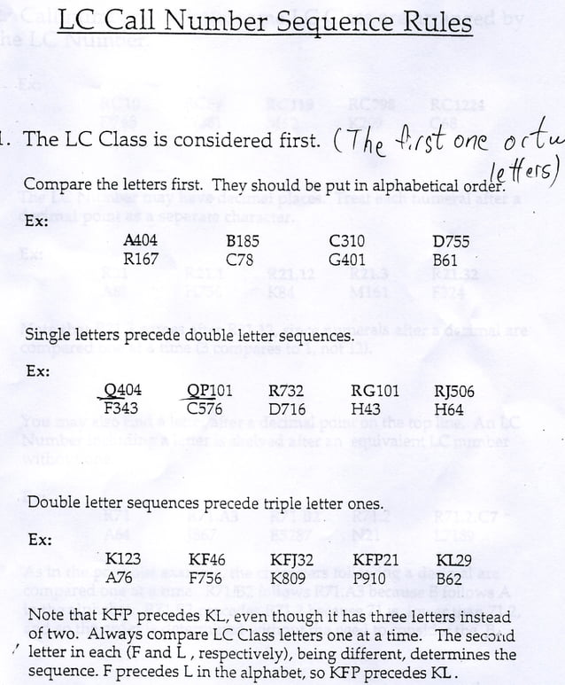 Library Notes Library Of Congress Classification System | PDF