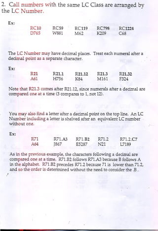 Library Notes Library Of Congress Classification System | PDF