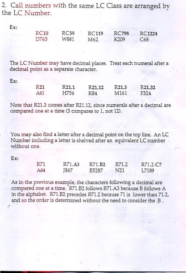 Library Notes Library Of Congress Classification System | PDF
